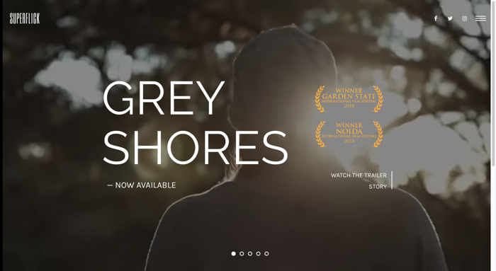 映像クリエイターのための動画紹介サイト作成に。映画予告サイトのような雰囲気のテーマ【Superflick】 | studioDoghands